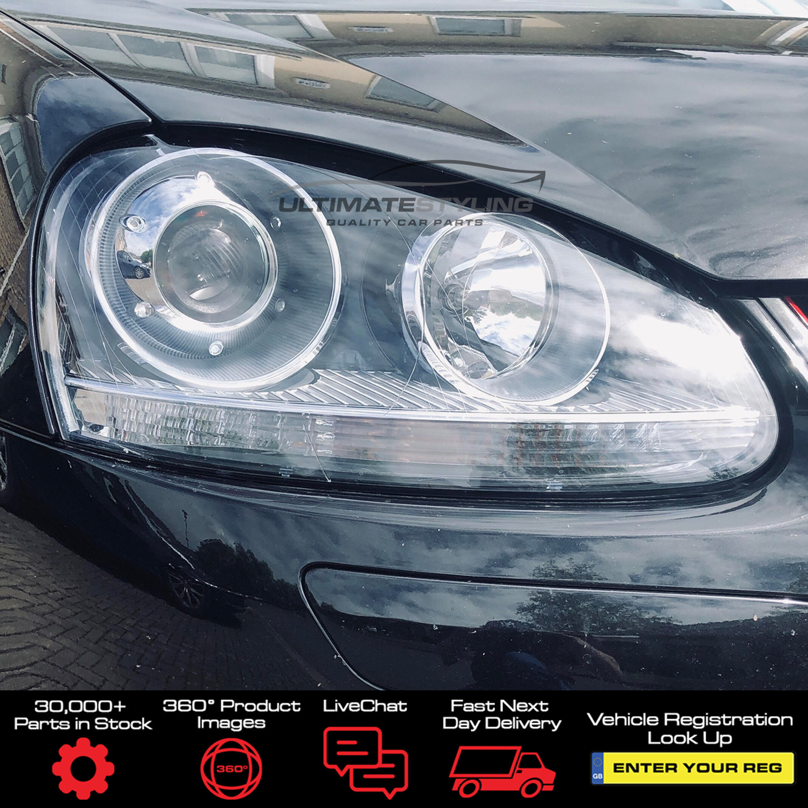 Volkswagen Golf Mk5 / Jetta Custom Performance Headlights - Projector ...