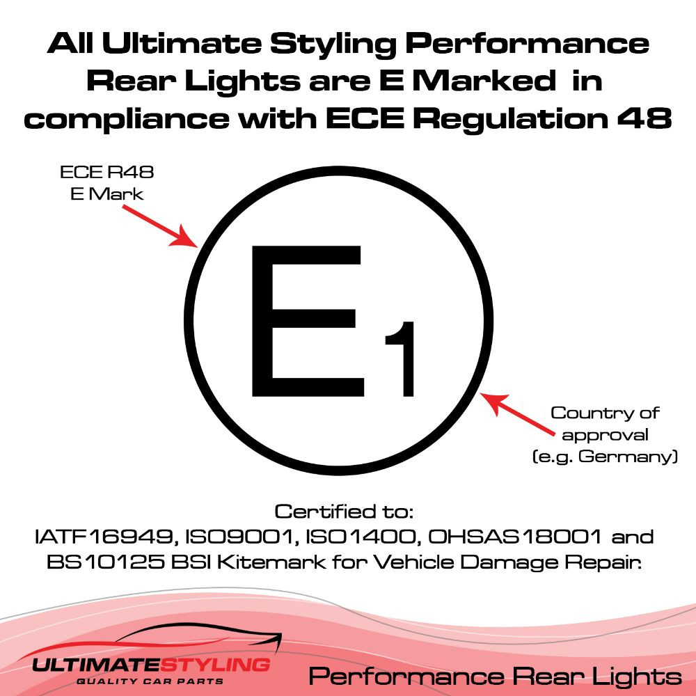 Vauxhall Corsa Performance Rear / Tail Lights - LED Style - Smoked lens ...